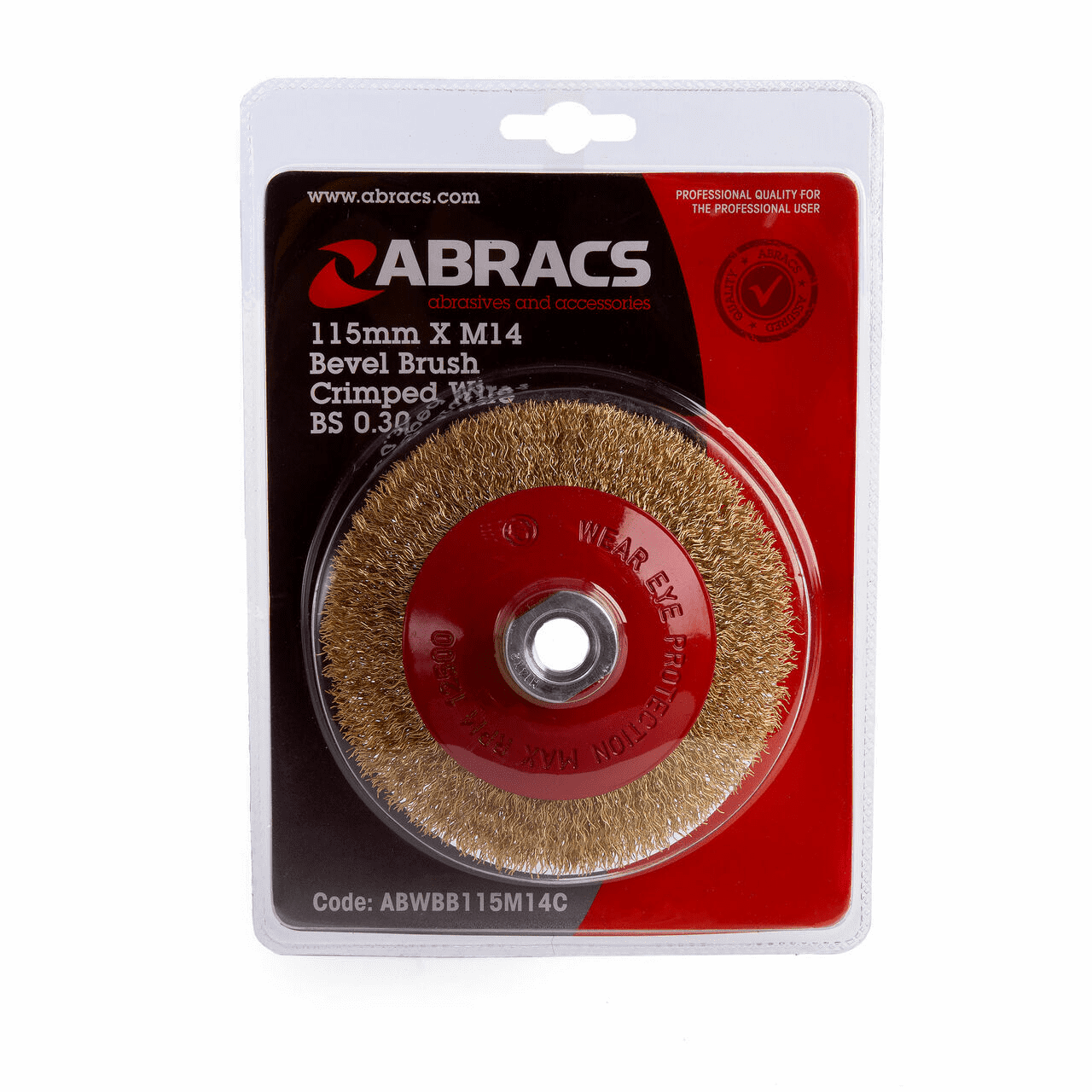 Abracs Crimped Wire Bevel Brush 115mm x M14 | Tooling Superstore